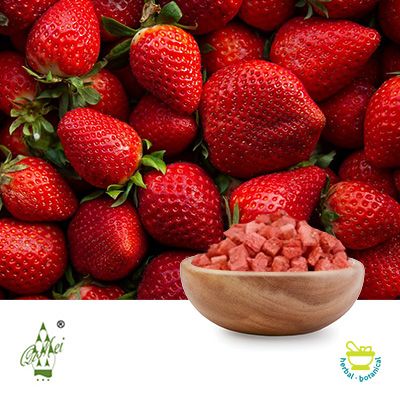 Bulk Presale FD Strawberry Dice 5mm | Ingredients Online