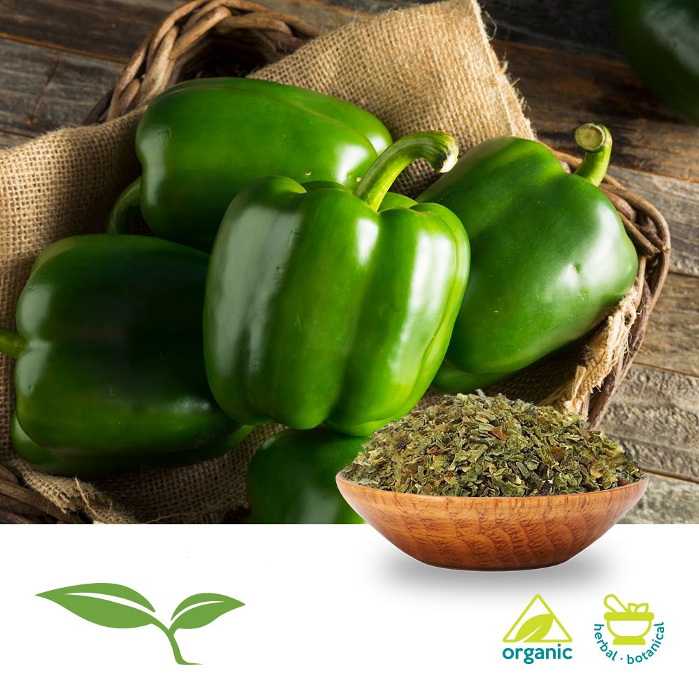 Bulk Green Bell Pepper Granules, Organic | Ingredients Online